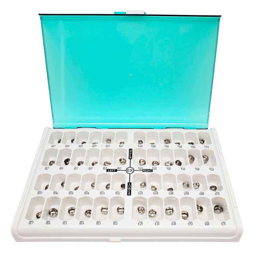 Pediatric Stainless Steel Crown Assortment Kit – 48 Preformed Primary ...