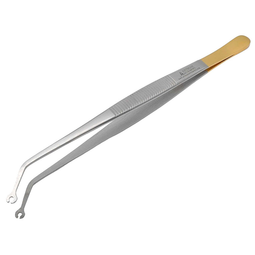 Corn Suturing Tweezers Curved ARTMAN – Artman Instruments