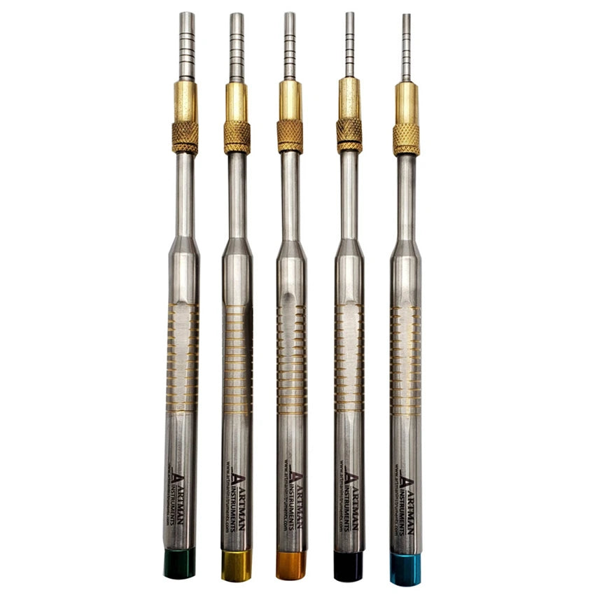 Osteotomes Set Straight 5 pcs of different sizes color coded Adjustabl