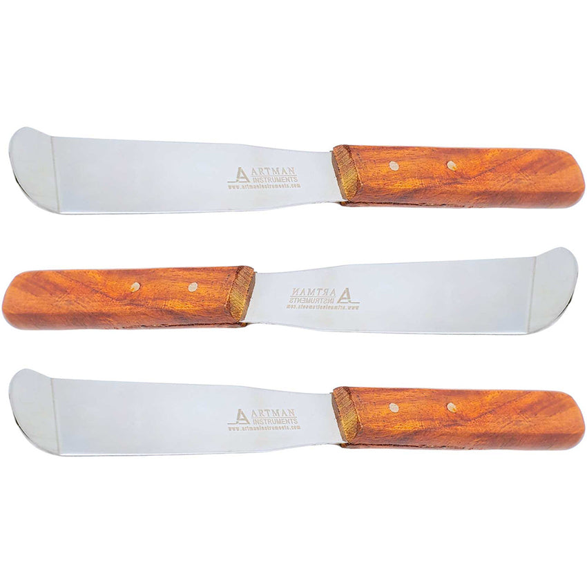 Dental Lab Spatula 8" Set of 3 Curved Tip For Better Control Lab Spatu