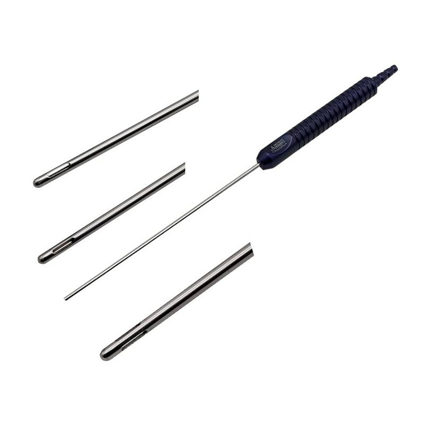 Tri-Port Circular Long Mercedes - Cannula with Handle – Artman Instruments