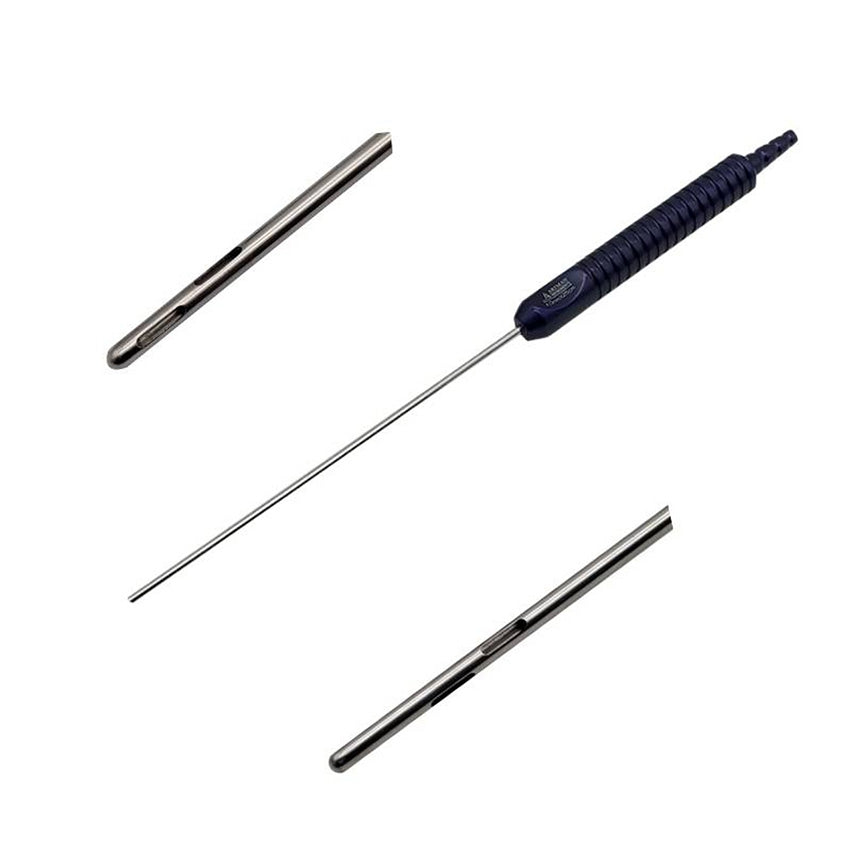 Spiral Tri-Port "Long" Liposuction Cannula with Handle | Artman ...