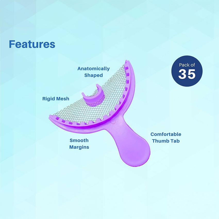 35 Anterior Disposable Dental Bite Registration Trays, Dental Impressi ...