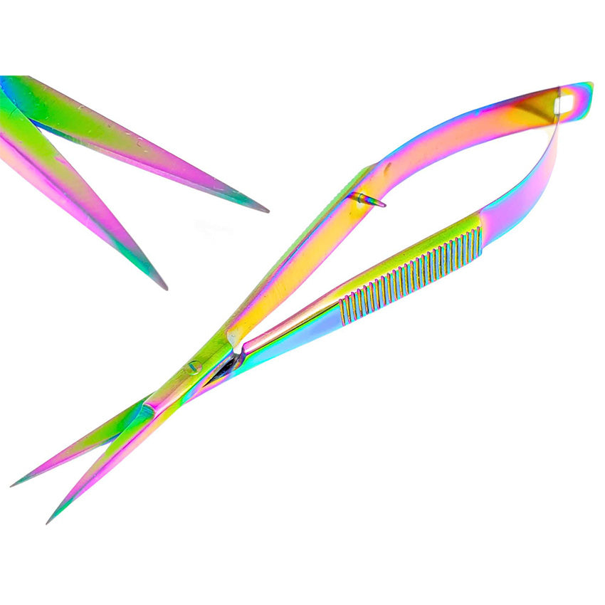 Castroviejo 4.5" Straight Micro Scissors Rainbow Plasma | Artman ...