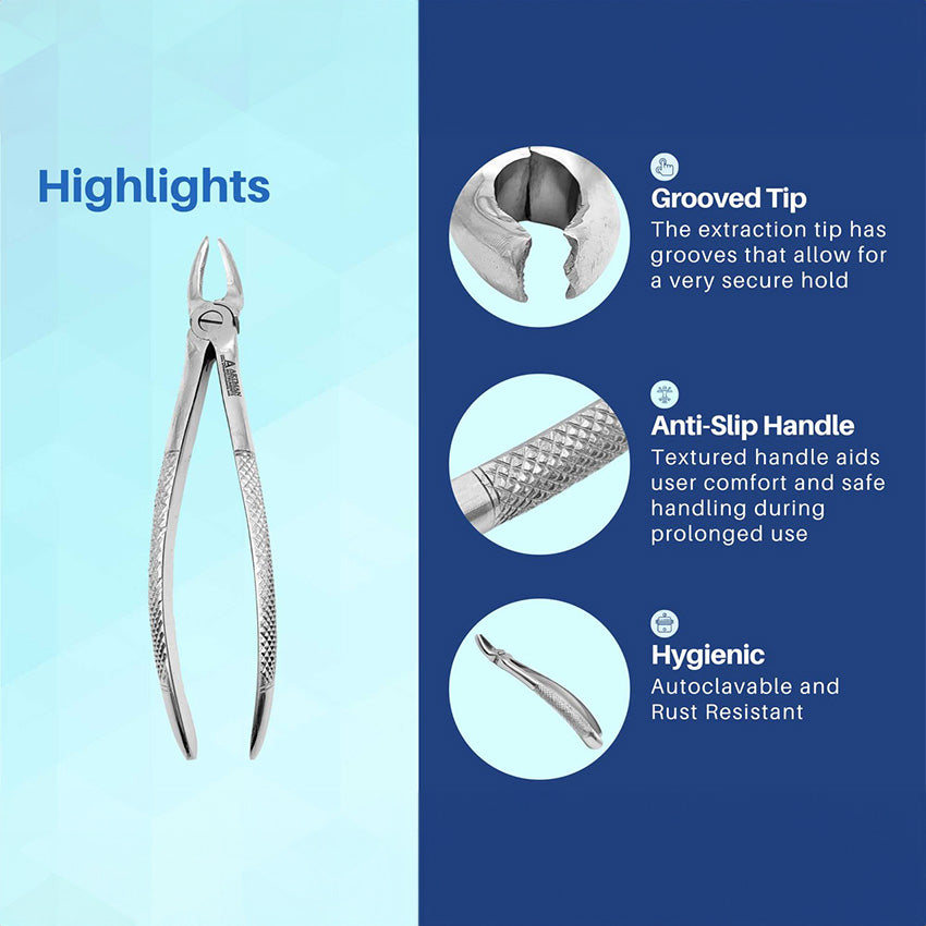 Dental Extraction Forceps #17 Upper Right Molar | Artman Instruments