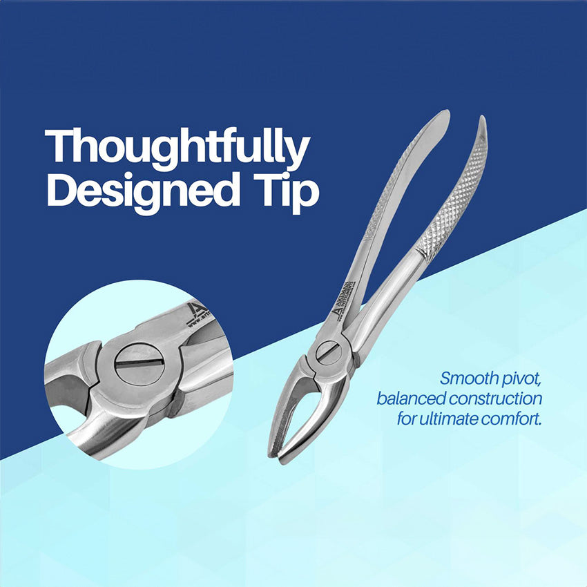 Dental Extraction Forceps #1 Upper Straight Wide Tip | Artman Instruments