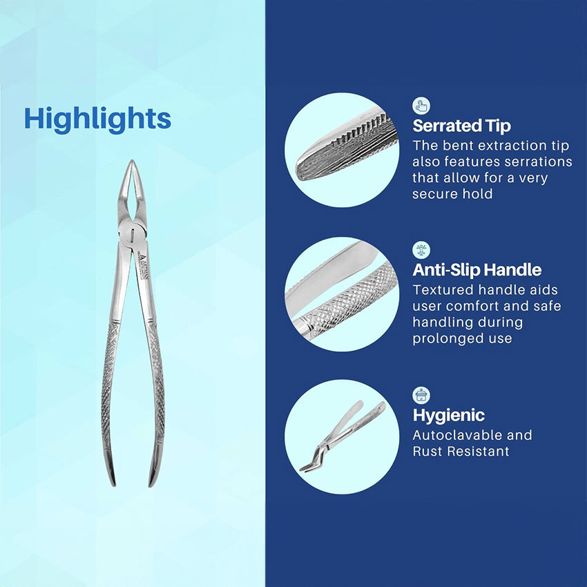 Dental Extraction Forceps (Upper Bayonet for Roots) #51