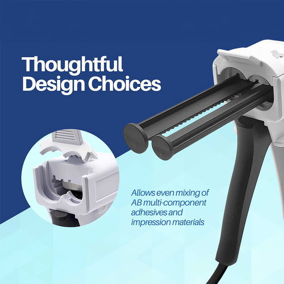 Dispenser Gun, 50ml Dispensing Gun Kit Impression Mixing Dispensing Di