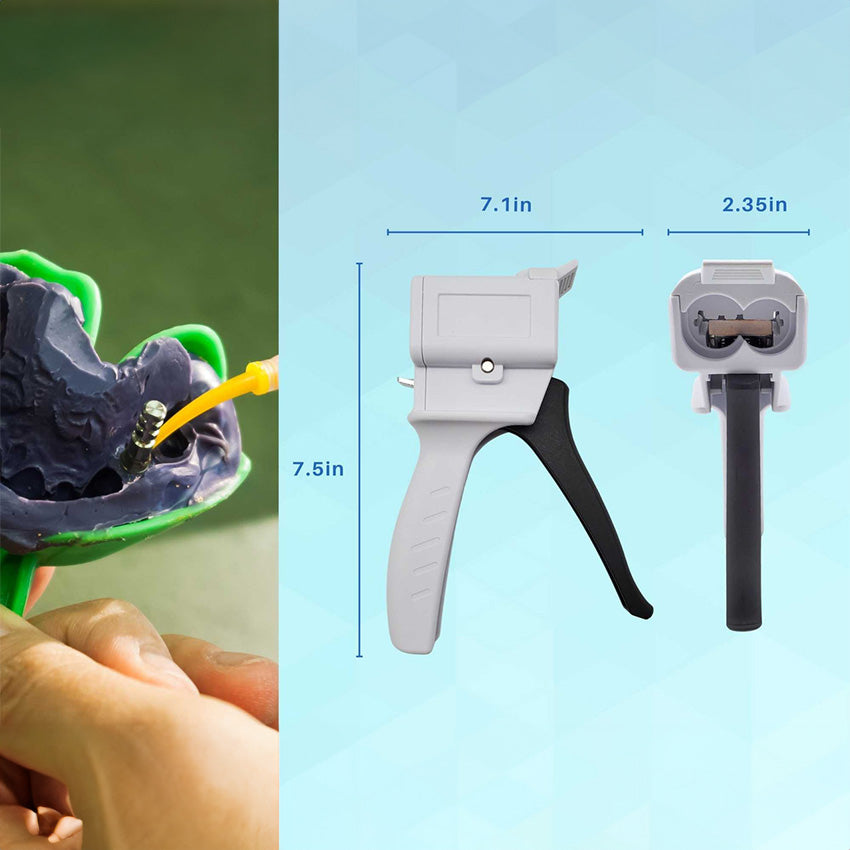 Dispenser Gun, 50ml Dispensing Gun Kit Impression Mixing Dispensing Di