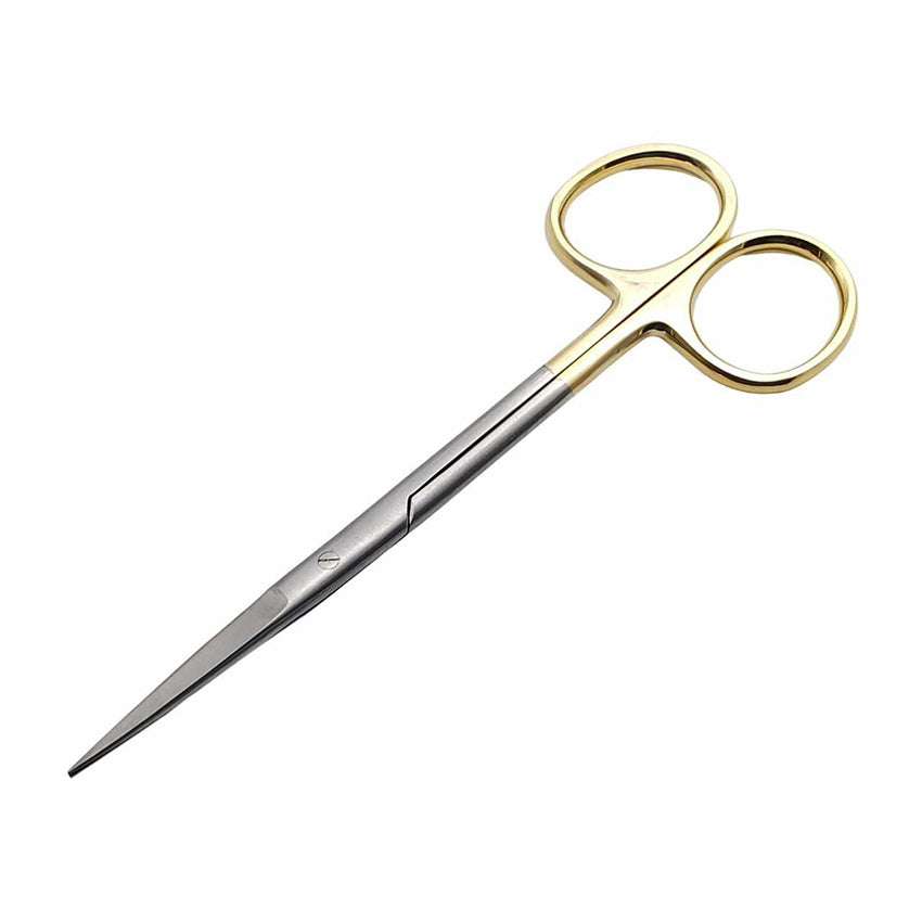 Scissors 5.5 inches Straight Gold Plated Handle with Tungsten Carbide