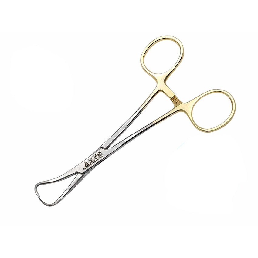 Towel Clamp Backhaus Forceps Gold Plated 5" Set of 3 Medical Surgical